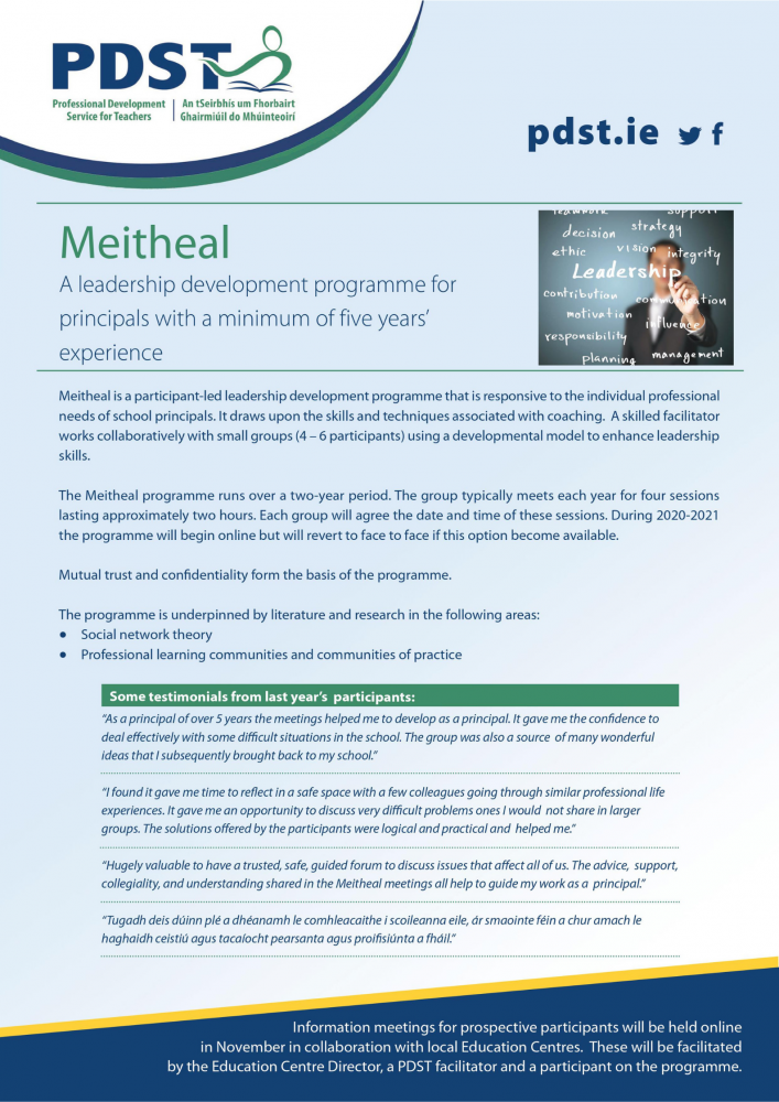 Meitheal Information Session: Leadership Development Programme for ...